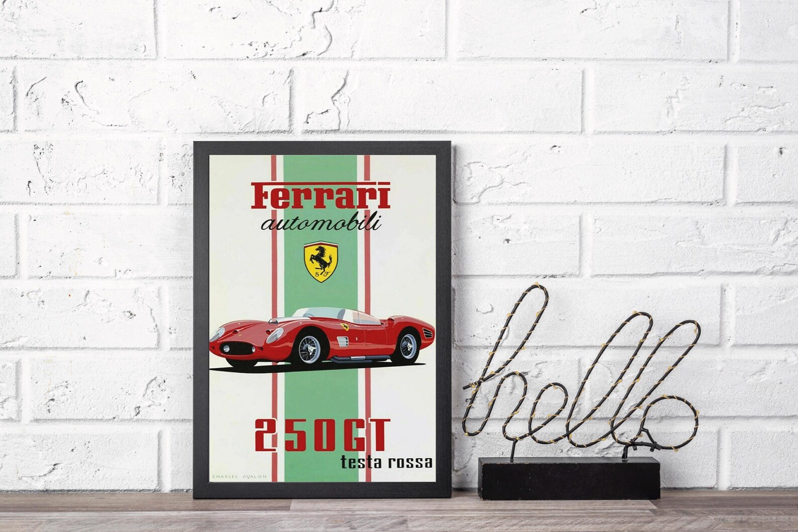 Ferrari Wall Poster, Porsche Wall Poster,bugatti Wall Poster,race Cars ...