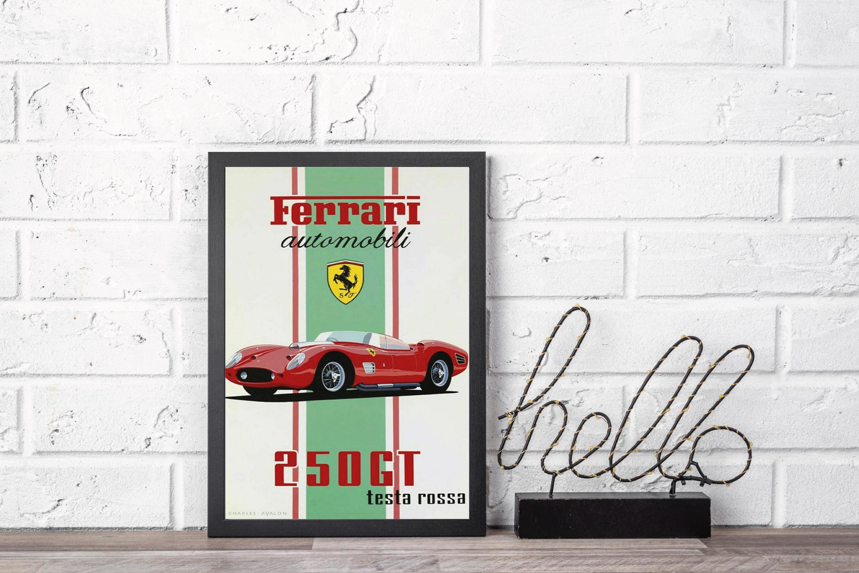 Ferrari Wall Poster, Porsche Wall Poster,bugatti Wall Poster,race Cars ...