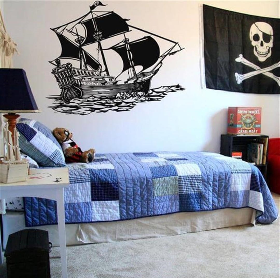Pirate Ship Metal Wall Art–nautical Pirate Decor for Kids Room,game ...