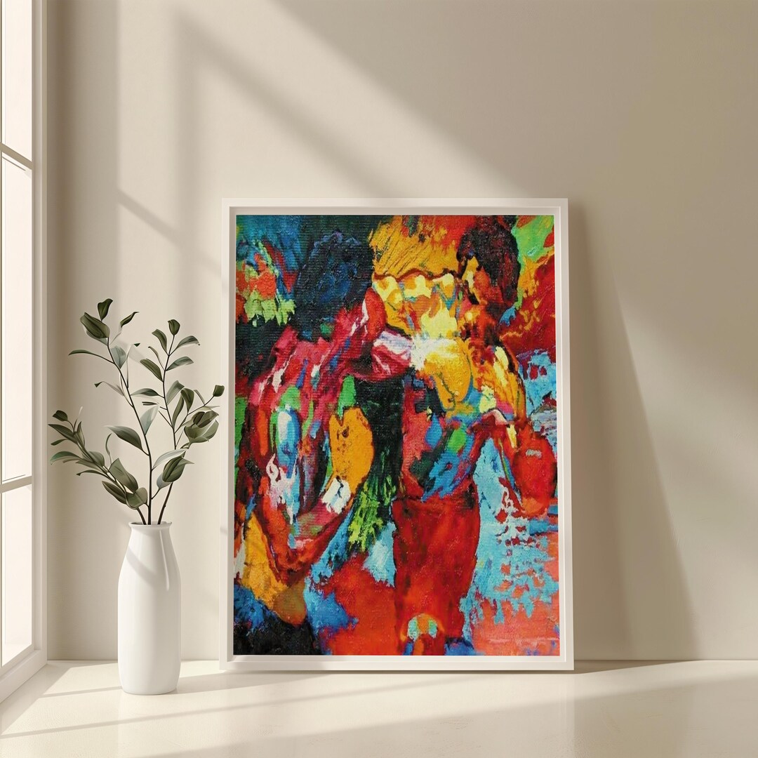 Rocky Balboa Inspired Abstract Boxing Wall Art – Vibrant - Powerful ...