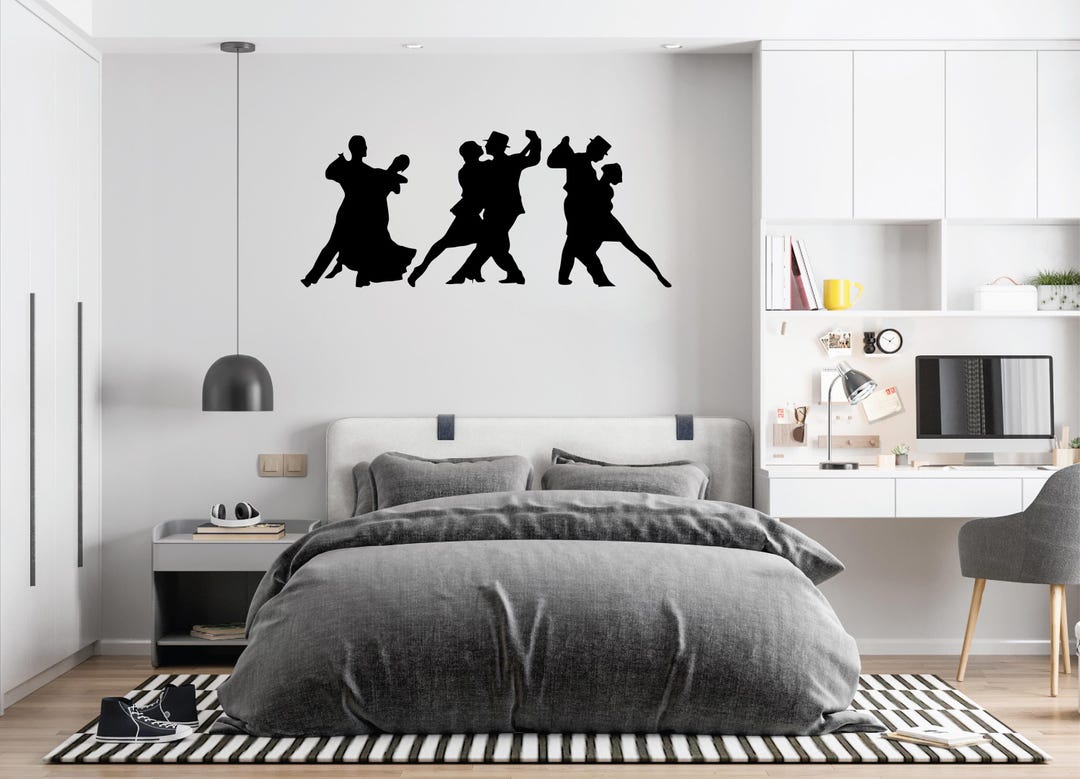 Tango Dancers Metal Wall Art, Ballroom Dance Silhouette - Etsy