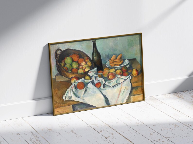 Paul Cézanne Still Life Art Print - "basket of Apples" - Classic ...