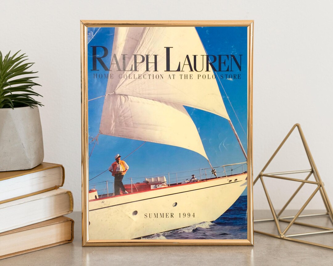 Ralph Lauren Poster,fashion Magazine Poster, Vintage Fashion Magazine ...