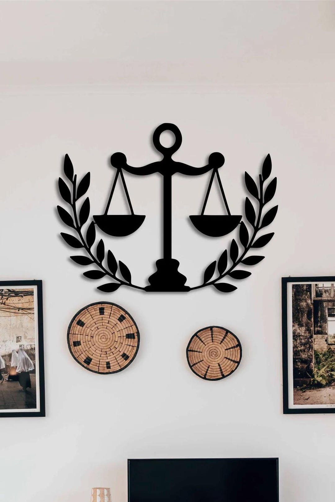 Scales of Justice Metal Wall Decor–elegant and Meaningful Office ...