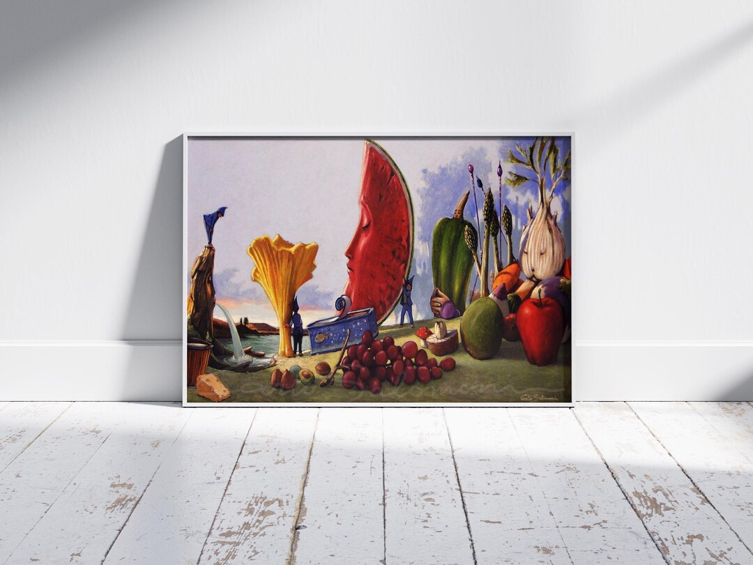 Giuseppe Arcimboldo Surrealist Still Life Wall Art-fruit Vegetable ...