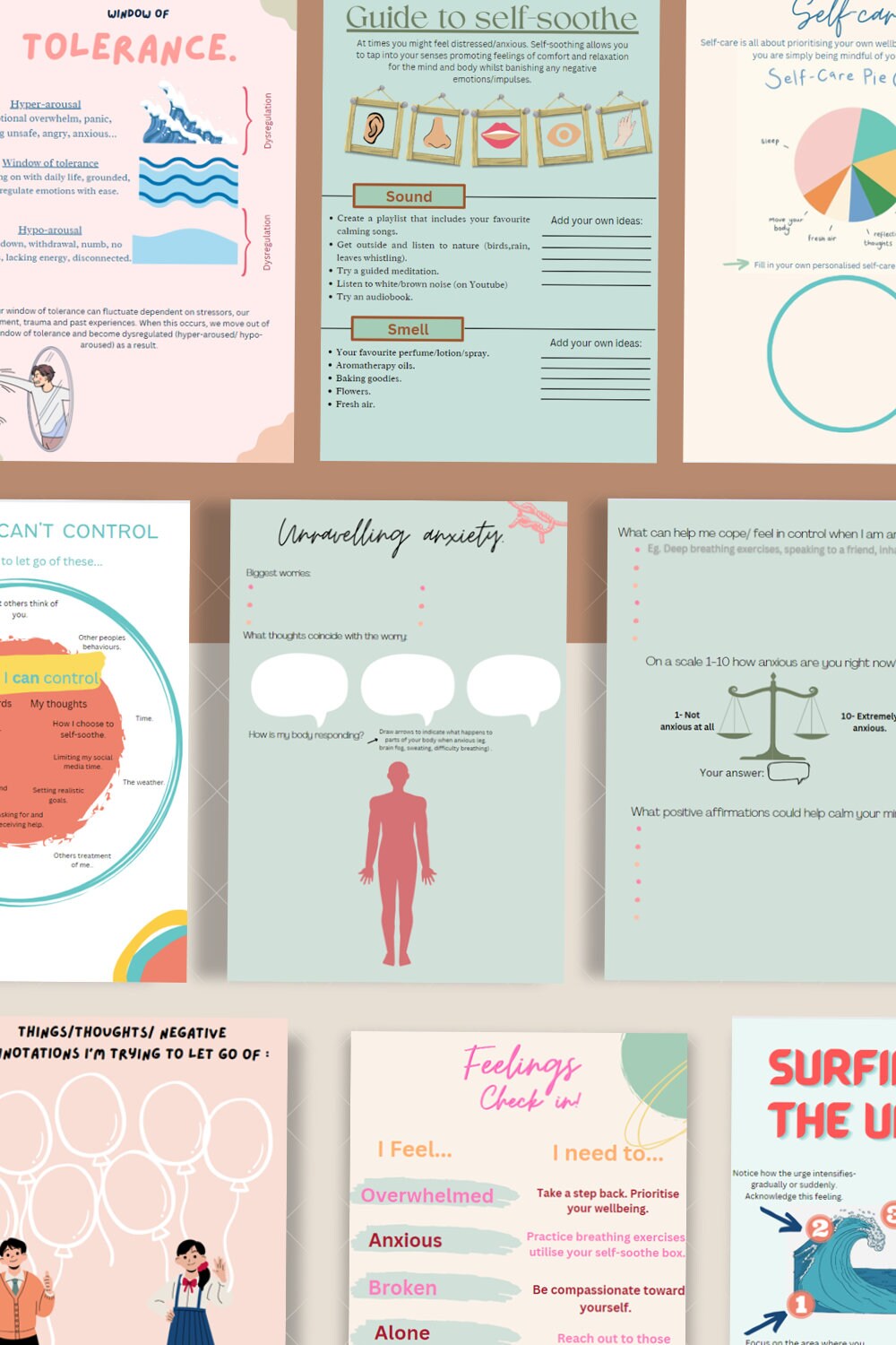 Printable Therapy Booklet- Self-esteem, Finding Your Inner Compass ...