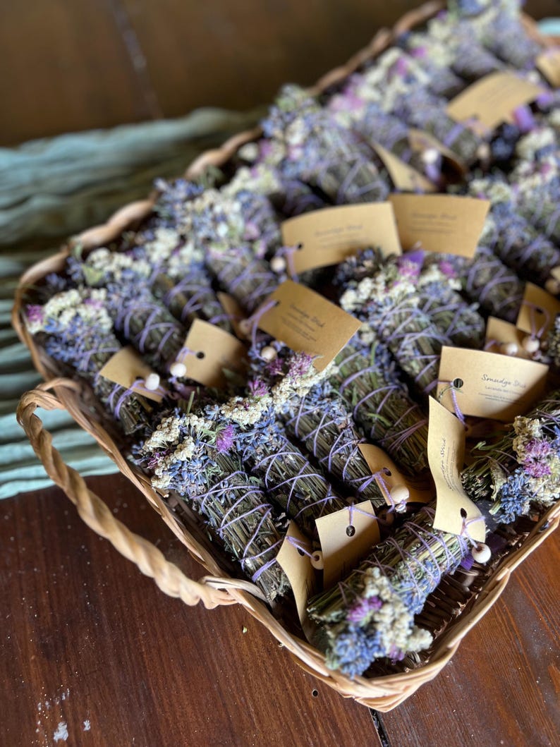 Handmade Smudge Sticks for Energy Cleansing | Lavender, Mint, St. John ...
