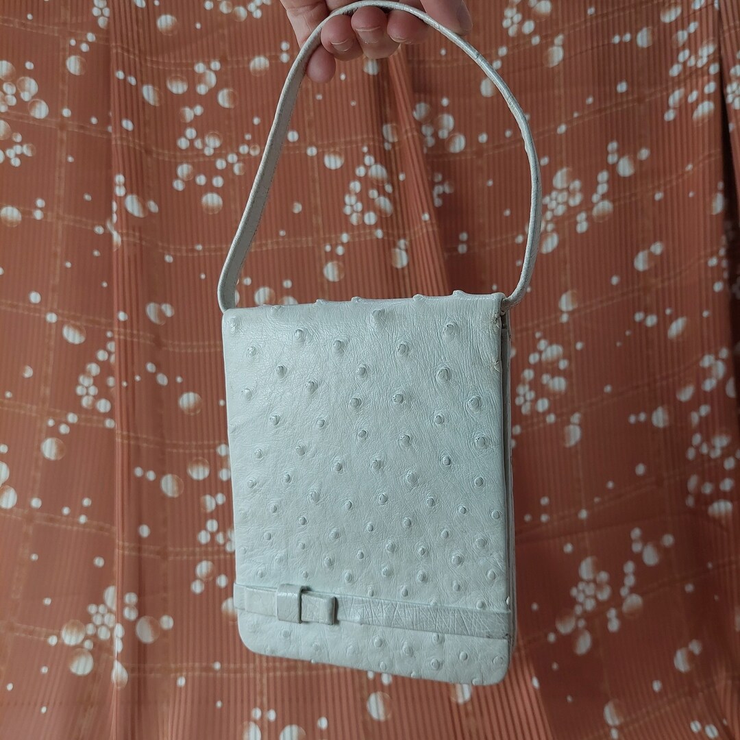 Koret Genuine Ostrich Vintage Purse White, Koret Handbag - Etsy