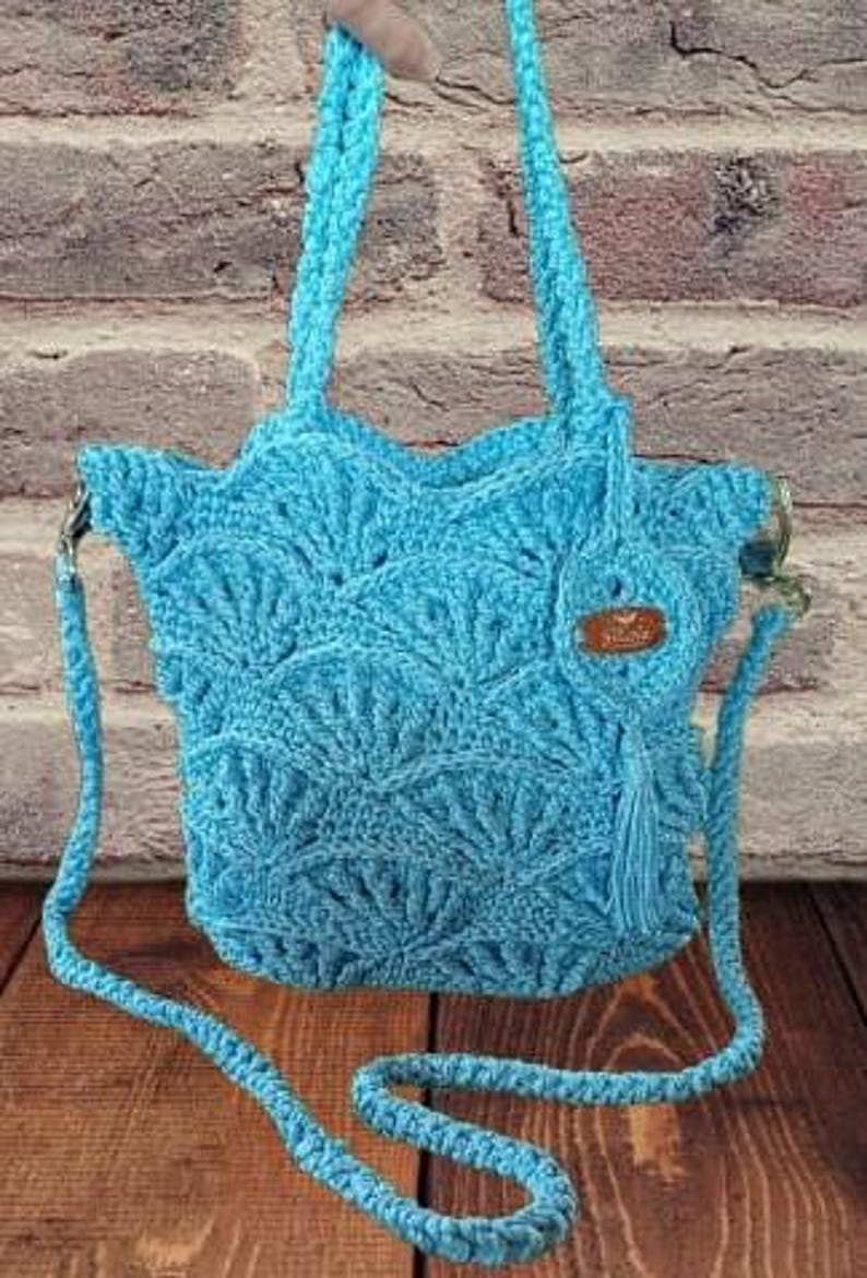 Crochet Mini Shell Bag Pattern, Boho Crossbody Bag, Summer Handbag, PDF ...