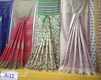 Handmade Katha Saree for Ladish Wear - Etsy