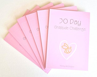 30 DAY GRATITUDE Challenge Journal. English Gratitude Planner ...