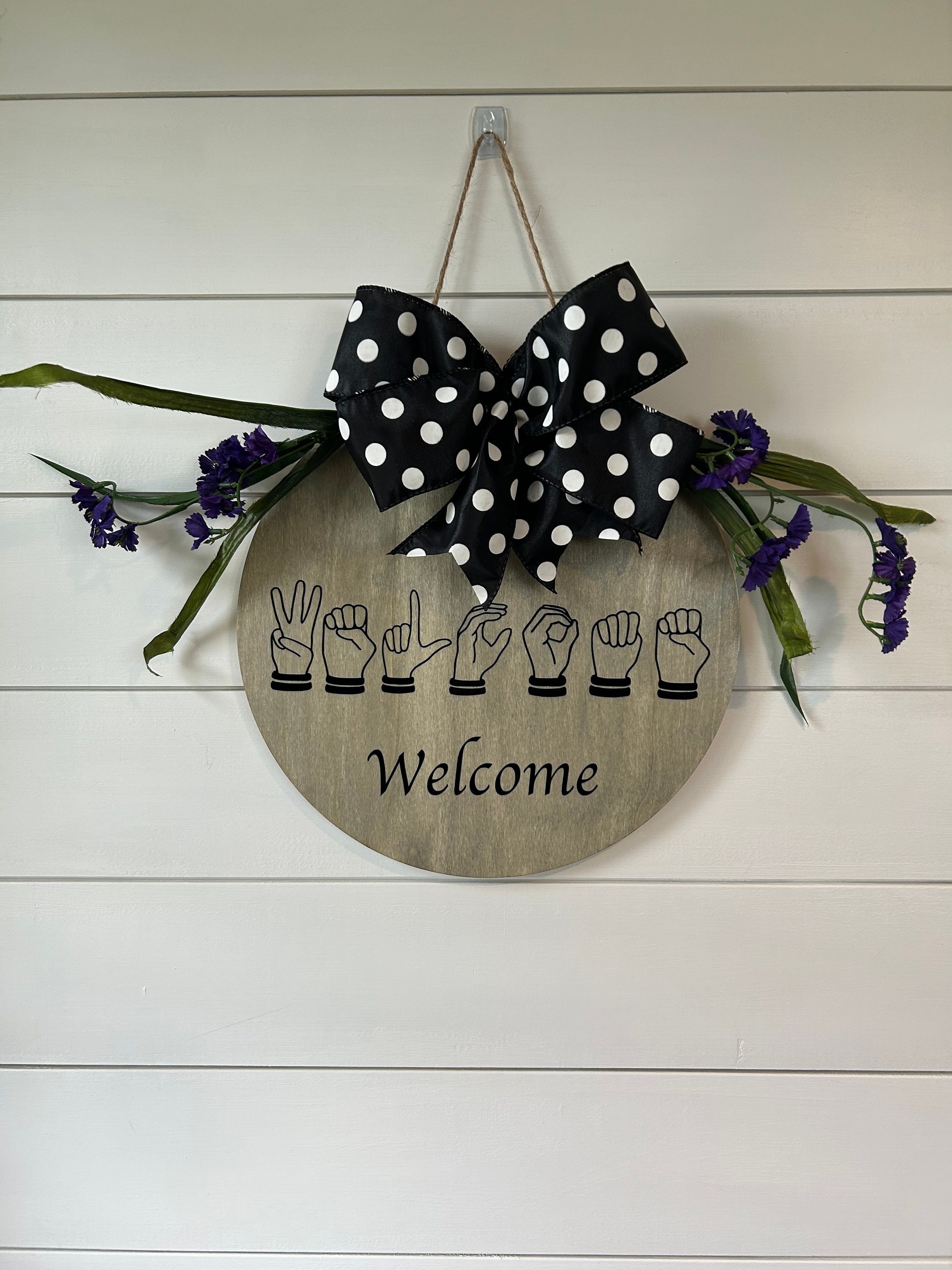 American Sign Language Welcome - Etsy