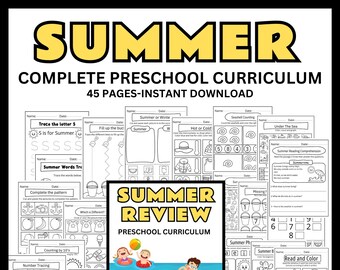 Pre K Summer Curriculum, Preschool Curriculum Lesson Plan, Summer ...