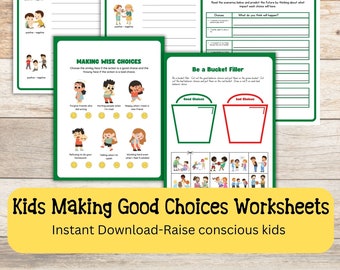 Good Vs Bad Choices Social Skills Sorting Activities Autism ABA Therapy ...