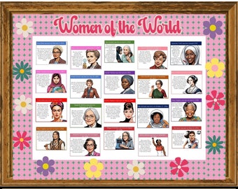 Women's History Month Posters Bulletin Board Set - Etsy