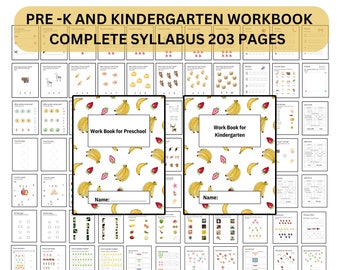 Preschool Pre-k Kindergarten Learning Bundle 94 Pages Printable ...