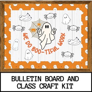 Halloween Bulletin Board Kit With Student Activity Modern Halloween ...