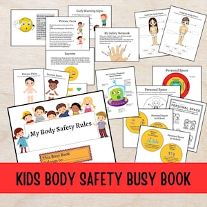 Kids Therapy Tool Body Safety Worksheets Safety Plan Psychologist ...