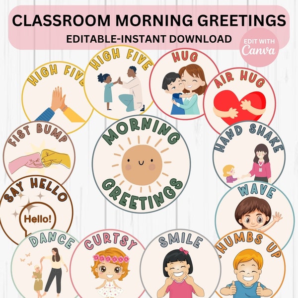 Classroom Morning Greeting Choices - Etsy