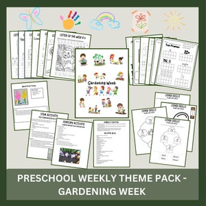 Gardening Preschool Curriculum Preschool Worksheets Homeschool ...