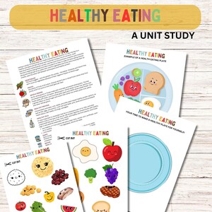 Healthy Eating Kids Learning Bundle Human Anatomy Homeschool Curriculum ...
