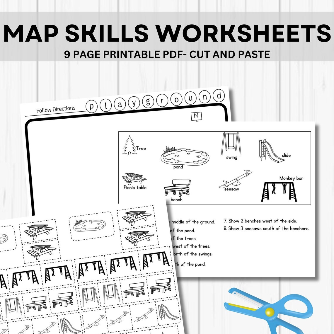 Kids Map Skills Worksheets Homeschool Map Geography Worksheet ...