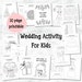 Kids Wedding Activity Pack Wedding Activity Book Coloring Book for Kids ...