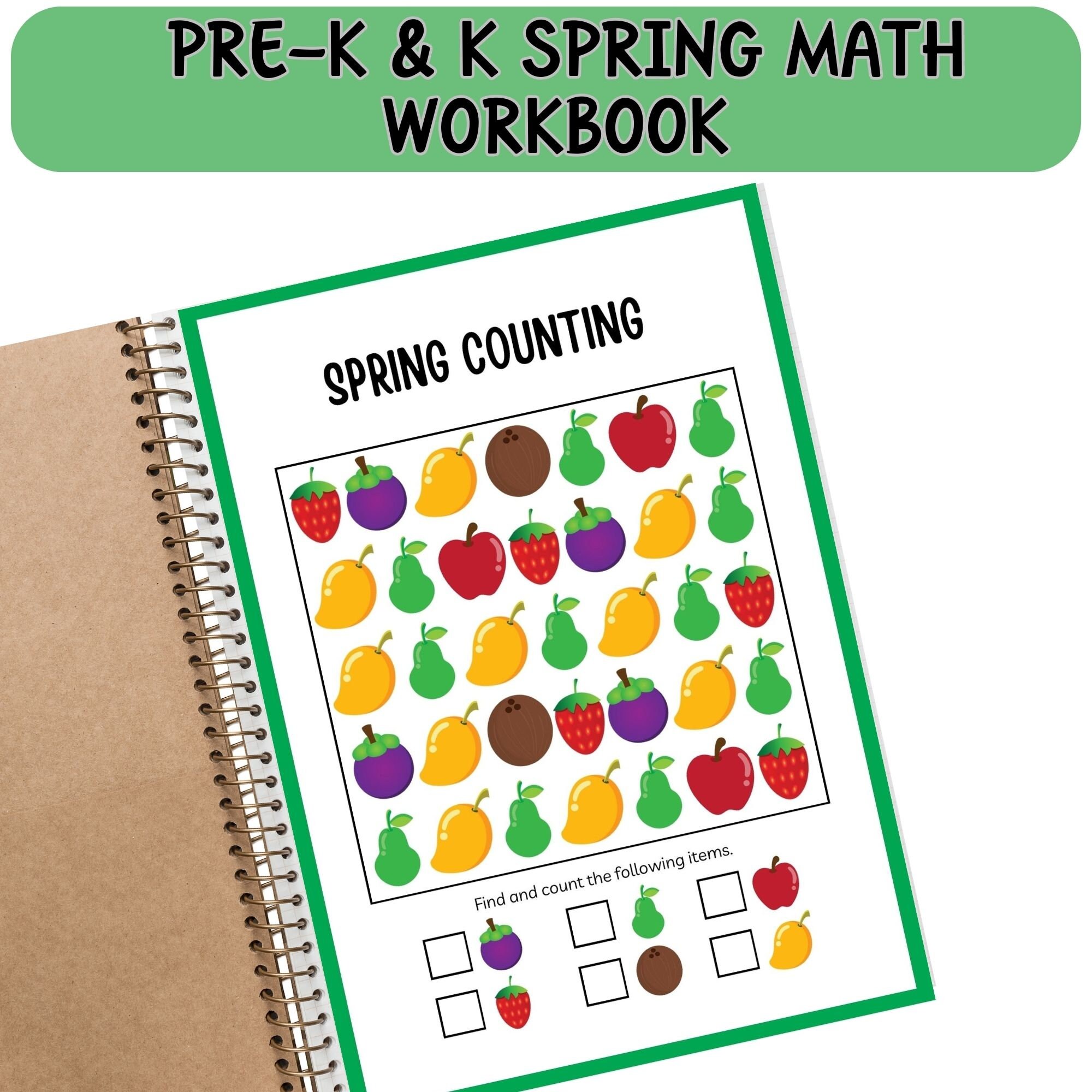 Printable Spring Learning Pack Spring Preschool Pack Learning ...