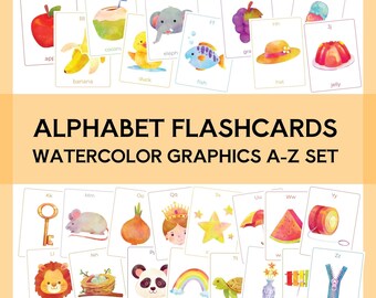 ABC Flash Cards, Educational Cards, A-Z Cards, Learn Abcs, Alphabet ...