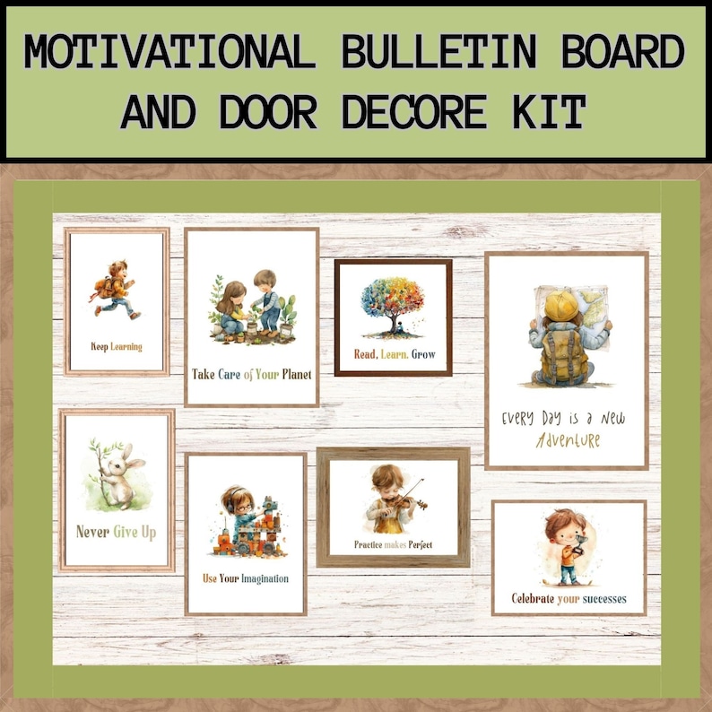 Motivational Bulletin Board Positive Bulletin Board Quotes Door Decor ...