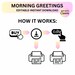 Classroom Morning Greeting Display Pack Morning Greeting for Students ...