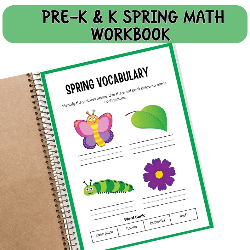 Printable Spring Learning Pack Spring Preschool Pack Learning ...