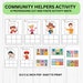 Community Helpers Preschool Sorting Mats. Professions Printable ...
