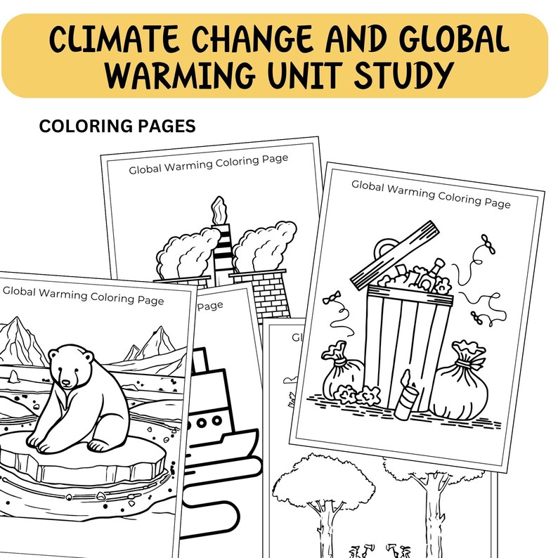 Global Warming and Climate Change Unit Study Process Nature Study ...