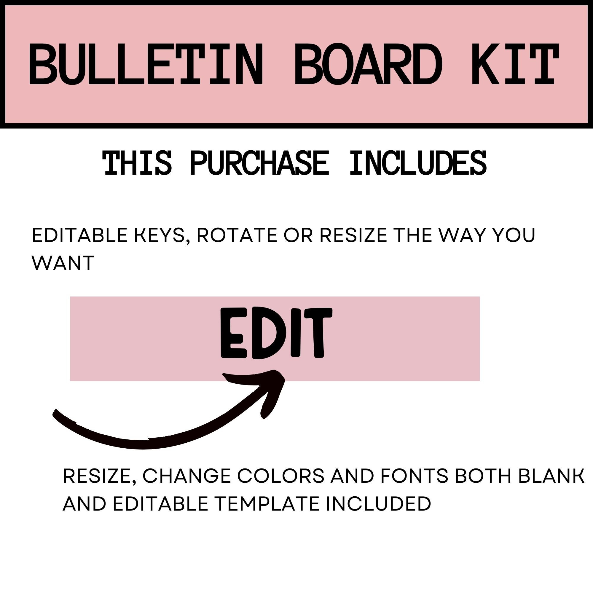 Valentines Bulletin Board Pastel Bulletin Board Editable Affirmation ...