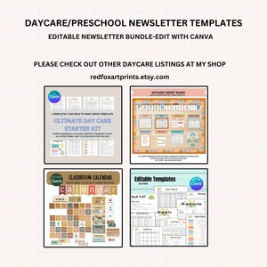 Newsletter Template Bundle PTA Templates 12 Months of School ...