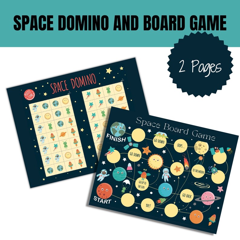 Space and Planets Busy Book Game Book for Kids Outer Space Learning ...