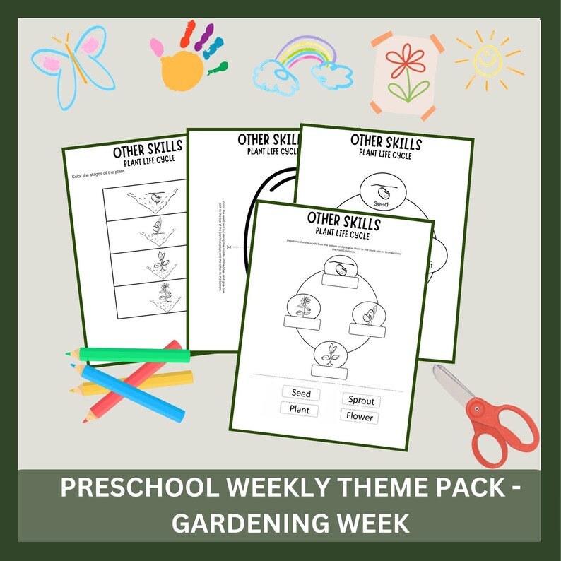 Gardening Preschool Curriculum Preschool Worksheets Homeschool ...