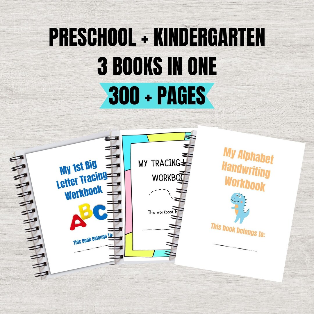 Preschool Curriculum Kindergarten Mega Alphabet Workbook Bundle ...