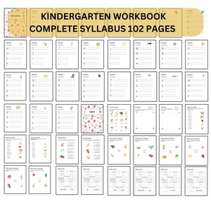 Preschool Pre-k Kindergarten Learning Bundle Printable - Etsy