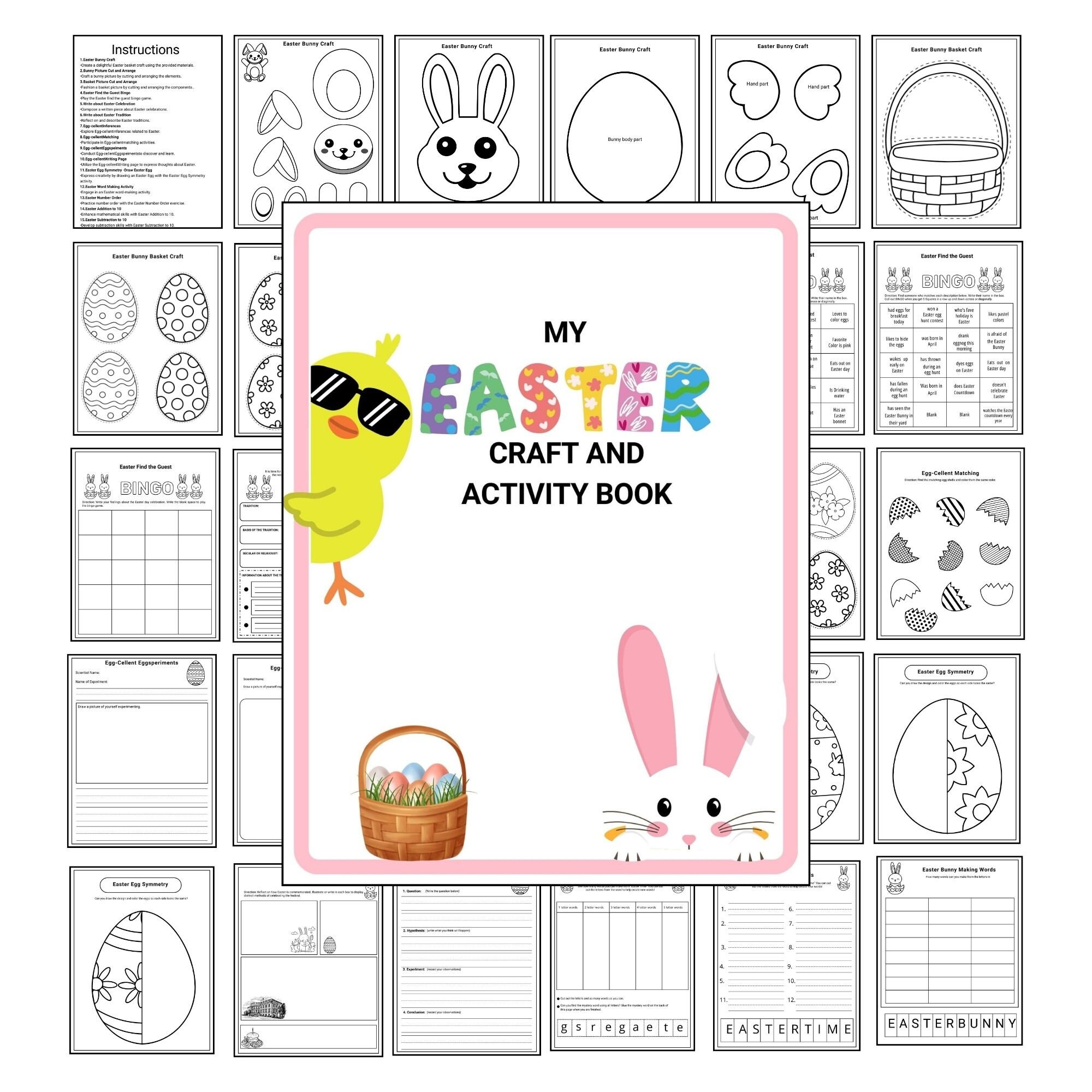 Printable Easter Activities for Kids Preschool Worksheets Easter ...