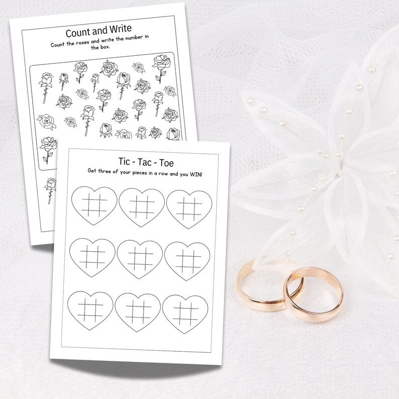 Kids Wedding Activity Pack Wedding Activity Book Coloring Book for Kids ...