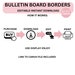 Classroom Bulletin Board Borders Editable Canva Templates Boho Modern ...