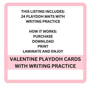 Valentines Day Play Dough Mats Printable Play Doh Activity Fine Motor ...