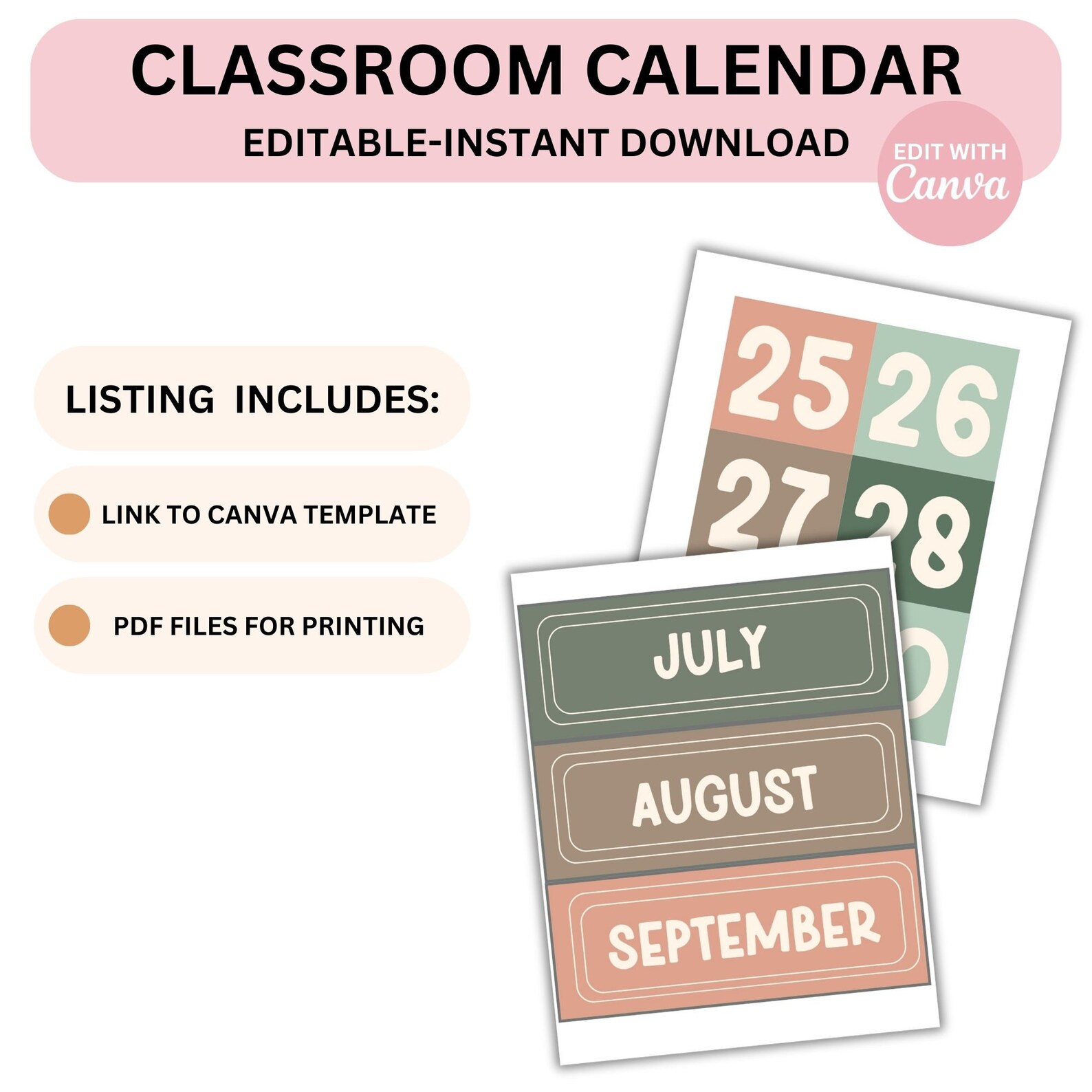 Classroom Calendar Display Weather Station Season Station Printable ...