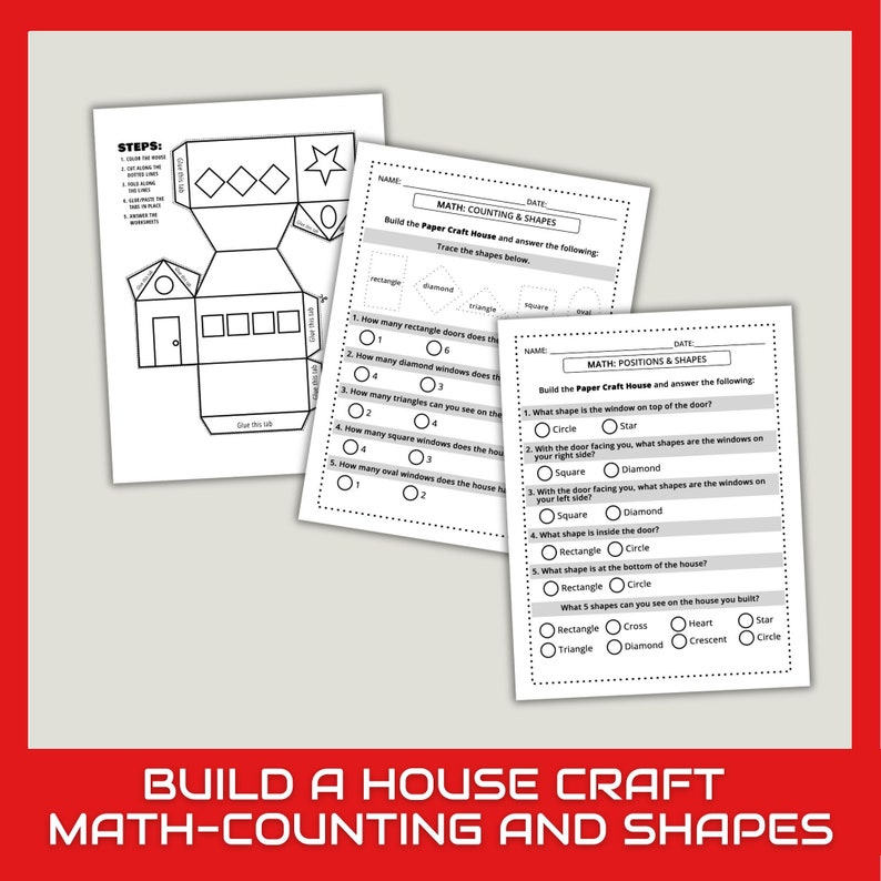 Math Count and Shapes Activity Printable Preschool Worksheets ...