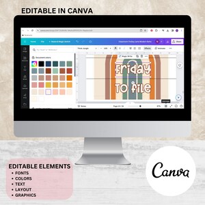Classroom Rolling Trolley Cart Labels Editable Teacher Drawer Filing ...