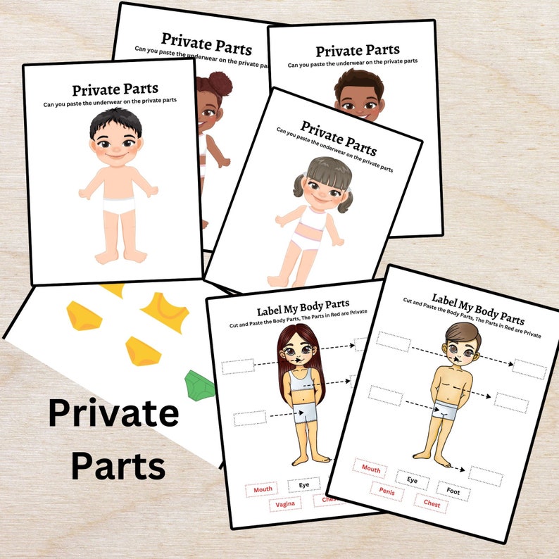 Kids Therapy Tool Body Safety Worksheets Safety Plan Psychologist ...