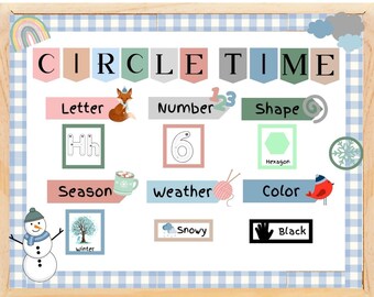 Circle Time Board Daycare Learning Preschool Homeschool Focus Board ...