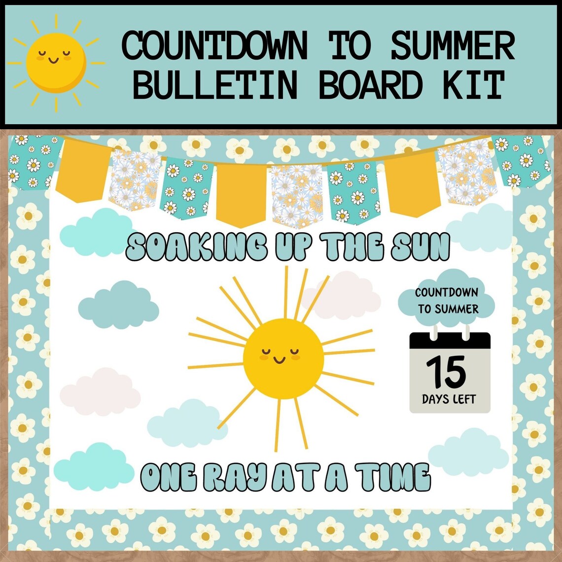 Summer Bulletin Board Kit End of the Year Bulletin Board Countdown to ...